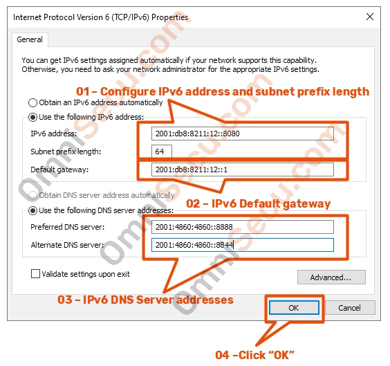 How To Configure IPv6 Address In Windows 2022